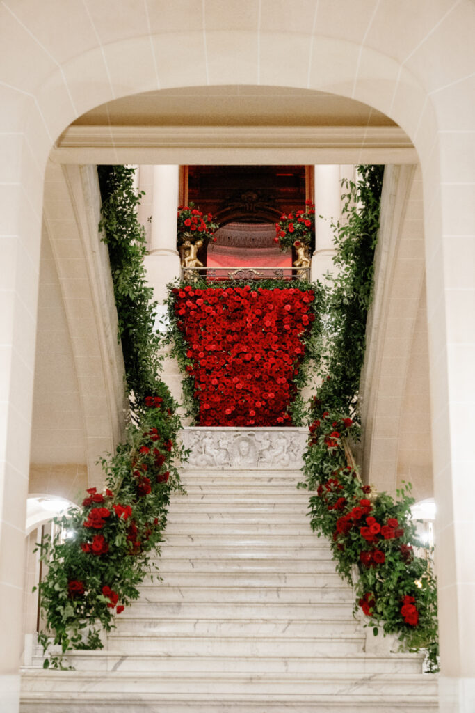A Glamorous Perry Belmont Wedding with Unlimited Red Roses | Simply ...
